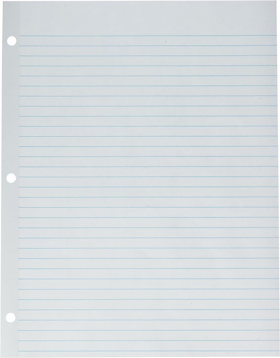 Reinforced Filler Paper - Letter, white - Walmart.com