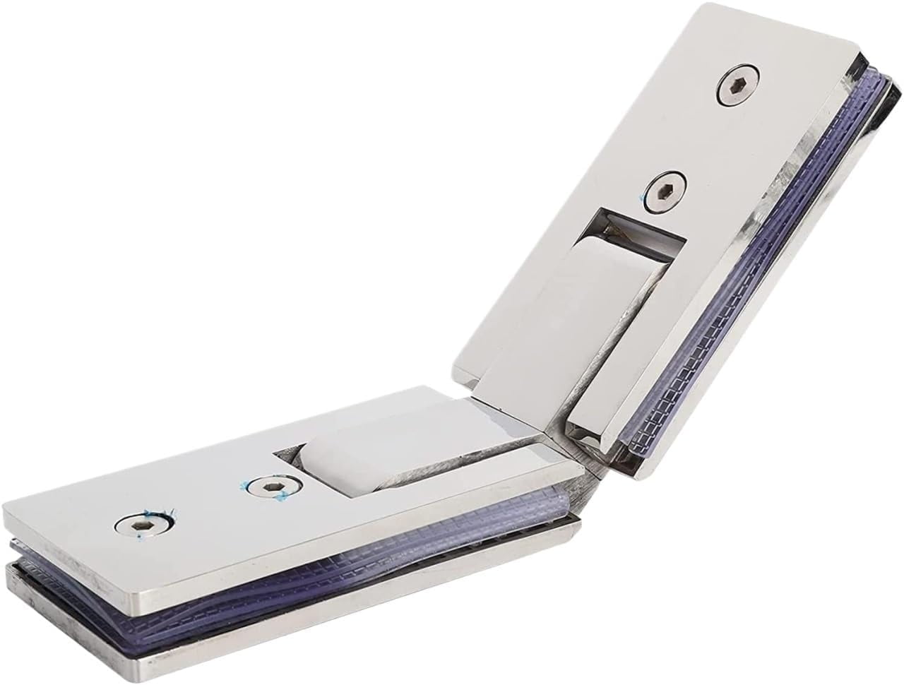 Reinforced Glass Door Hinges Rustproof Shower Door Clips Frameless ...