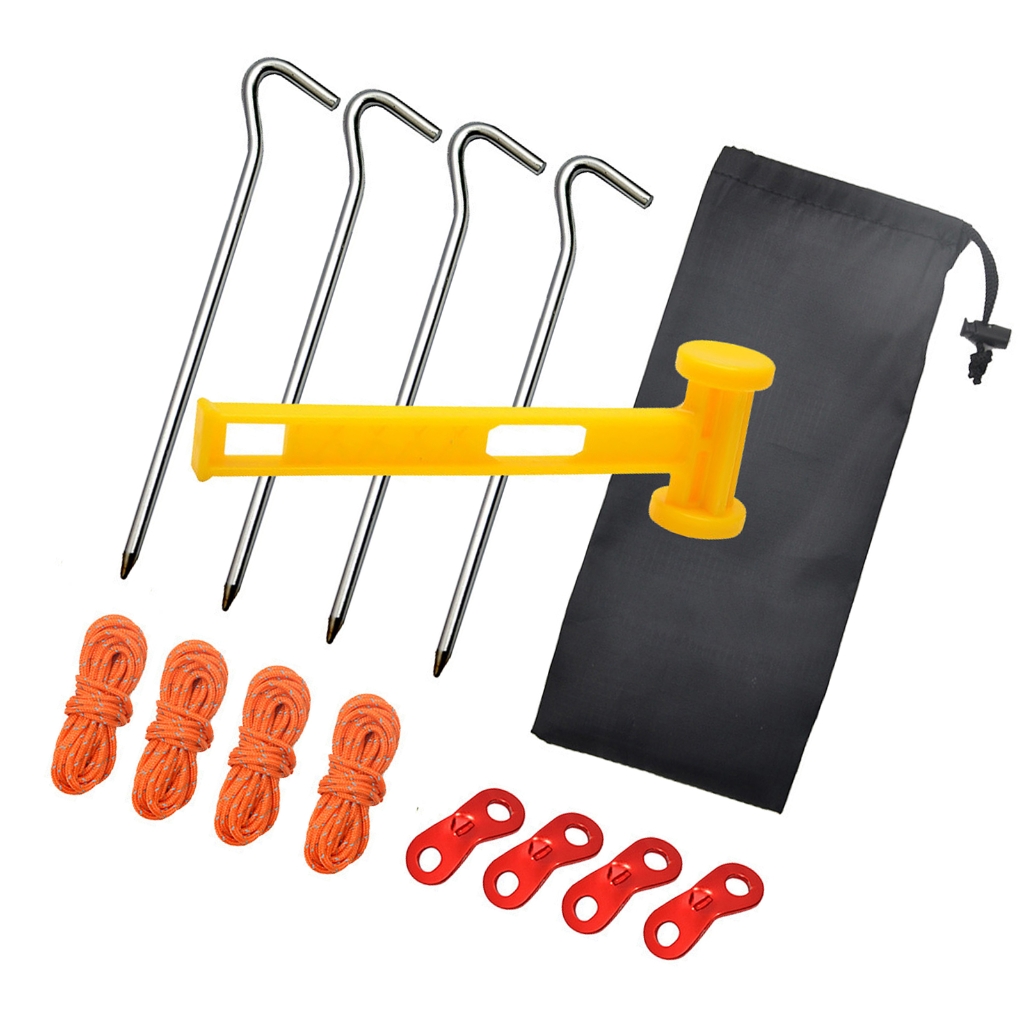 Reinforced Ground Anchors Long Durability Camping Pegs Portables Tent ...