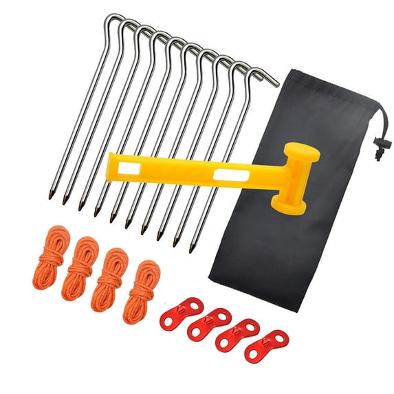 Reinforced Ground Anchors Long Durability Camping Pegs Portables Tent ...