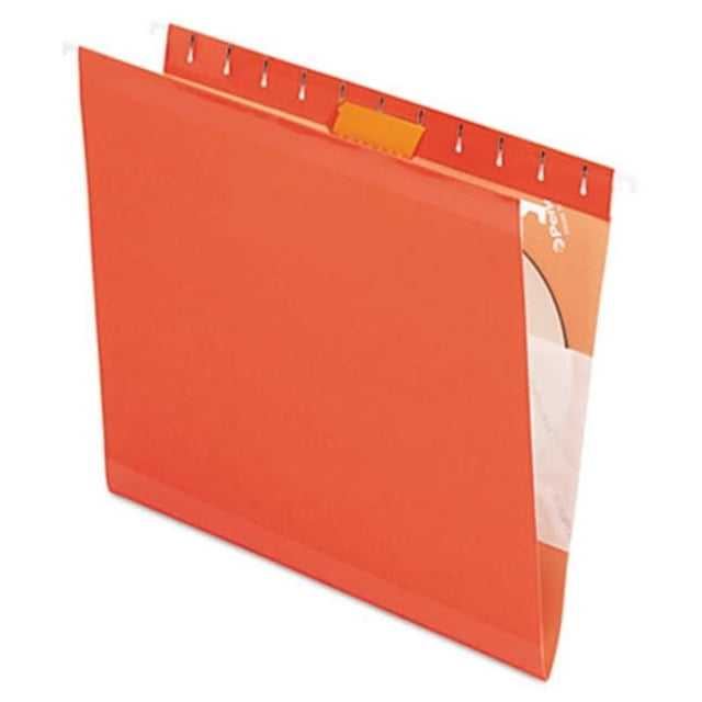 Reinforced Hanging File Folders- Kraft- Letter- Orange- 25/Box ...