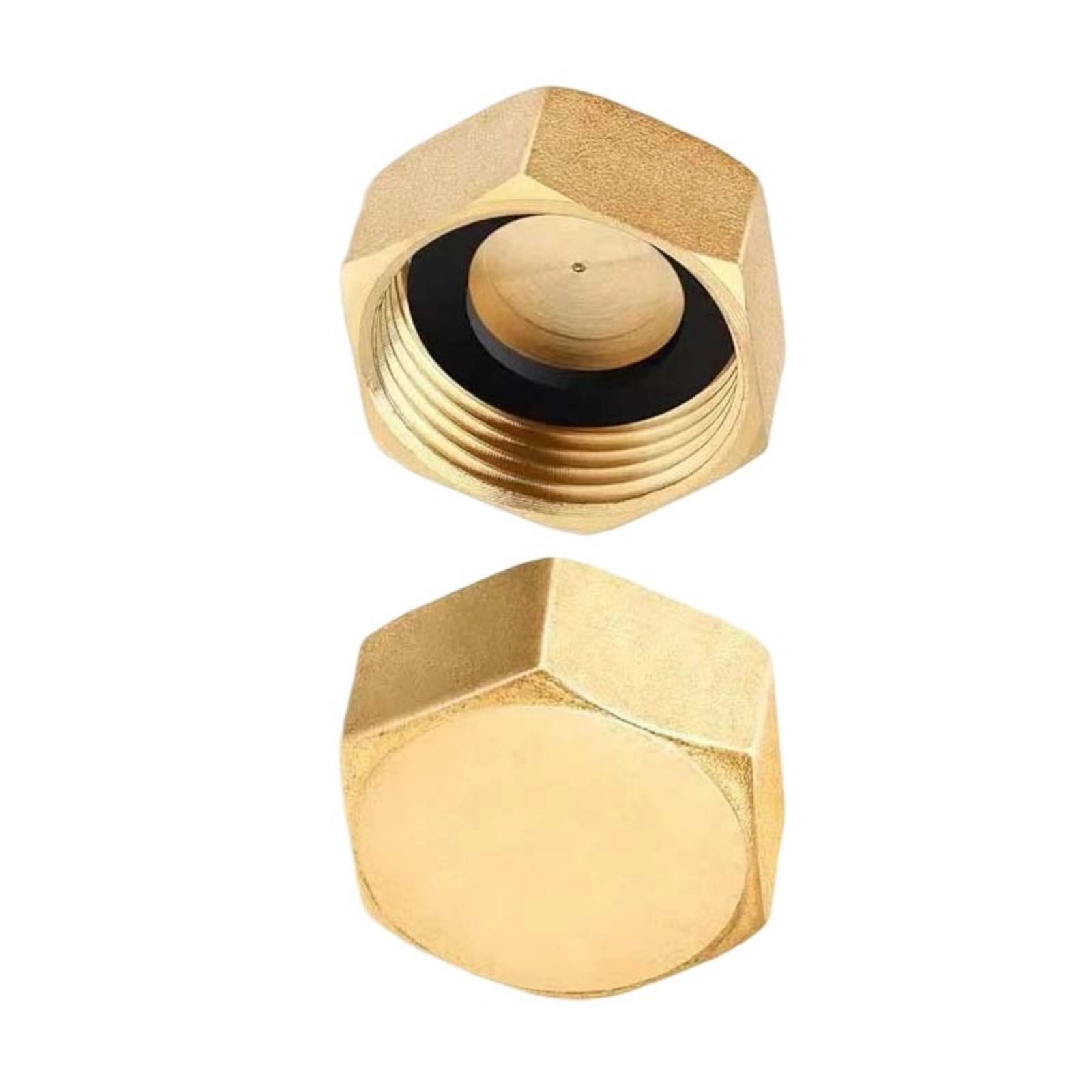 Reinforced High Pressure Brass Threaded Plug 1/2Inch Internal Pipe Cap ...