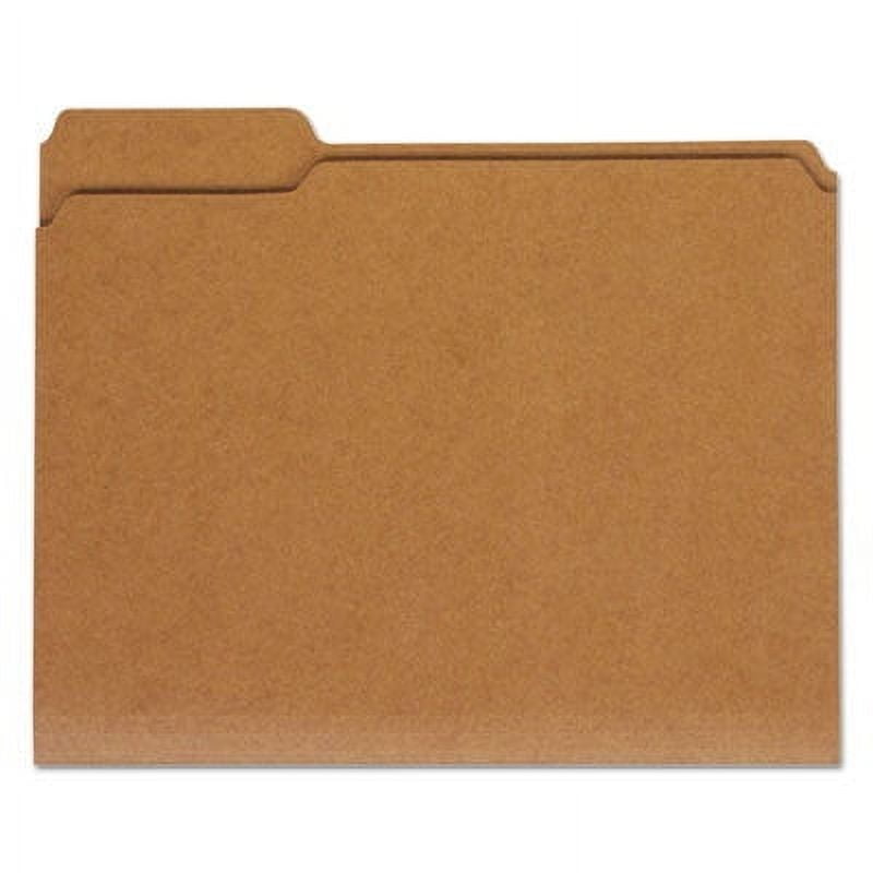 Reinforced Kraft Top Tab File Folders, 1/3-Cut Tabs, Letter Size, Kraft ...