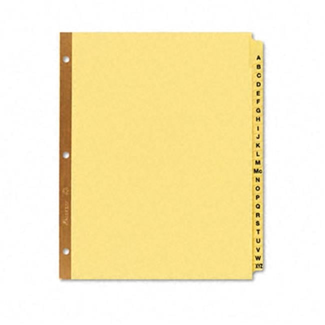 Reinforced Laminated Tab Dividers 25-Tab A-Z Letter Buff 25 per Set ...