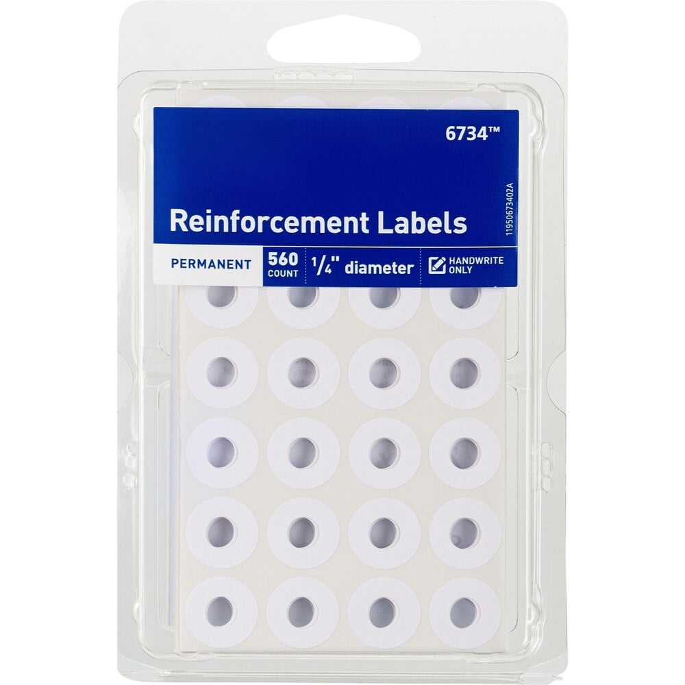 Reinforcement Labels, Permanent，1/4 inch Center - Walmart.com