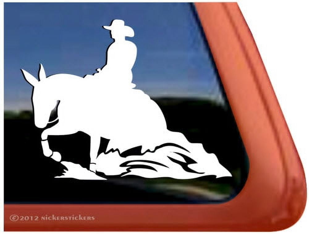 Reining Mule | High Quality Vinyl Rodeo Equestrian Decal - Walmart.com