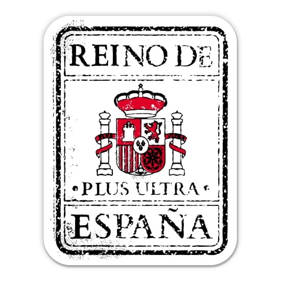 Reino de Espana Spain travel - 8" Vinyl Sticker - For Car Laptop I-Pad ...