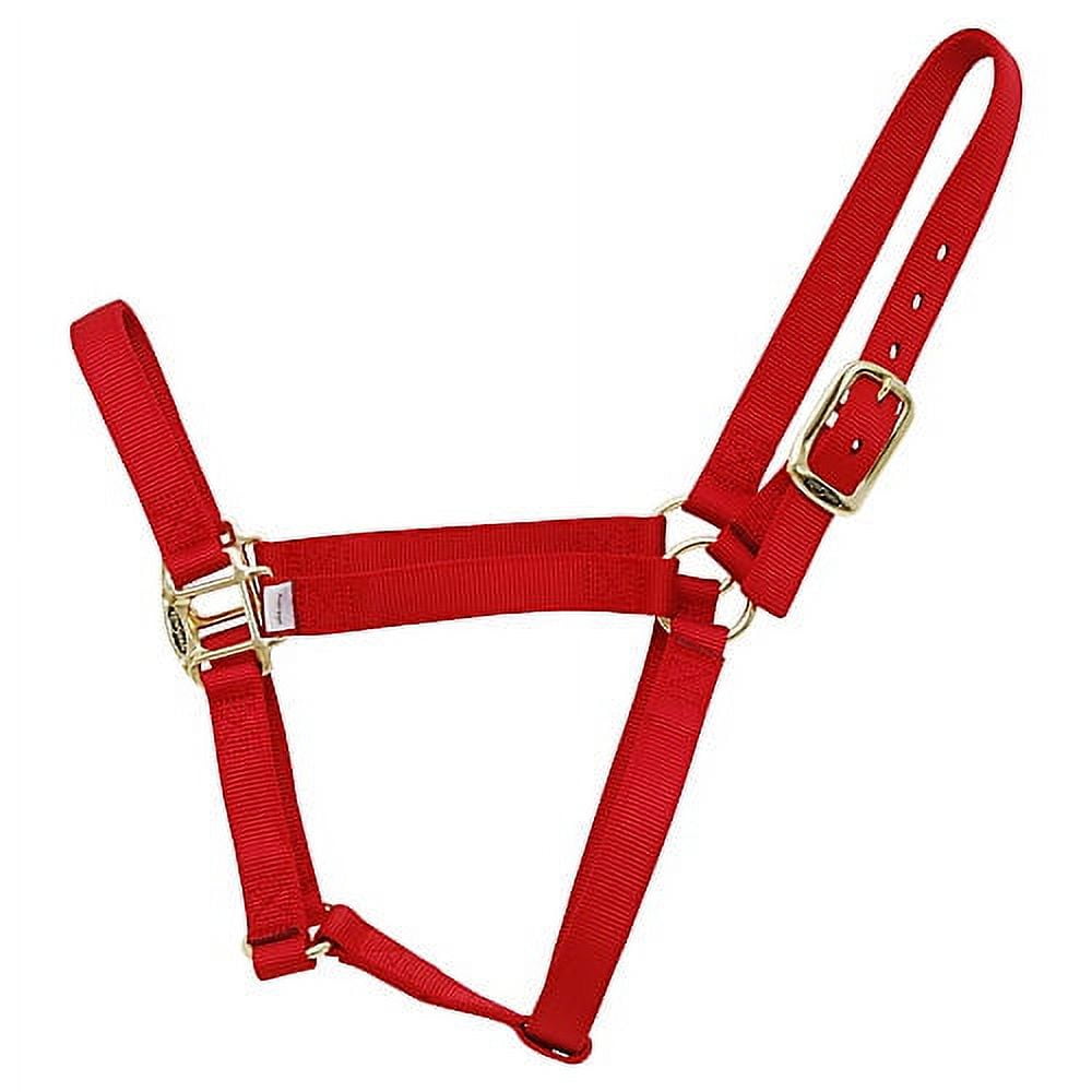 Reinsman Classic Nylon Halter Yearling Red - Walmart.com