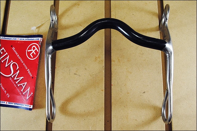 Reinsman Grazer Solid Sweet Iron Medium Port Horse Curb Bit - Walmart.com