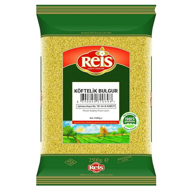 Reis Fine Bulgur (For Salads and Meatballs) 5lb 8.2oz Koftelik Bulgur ...