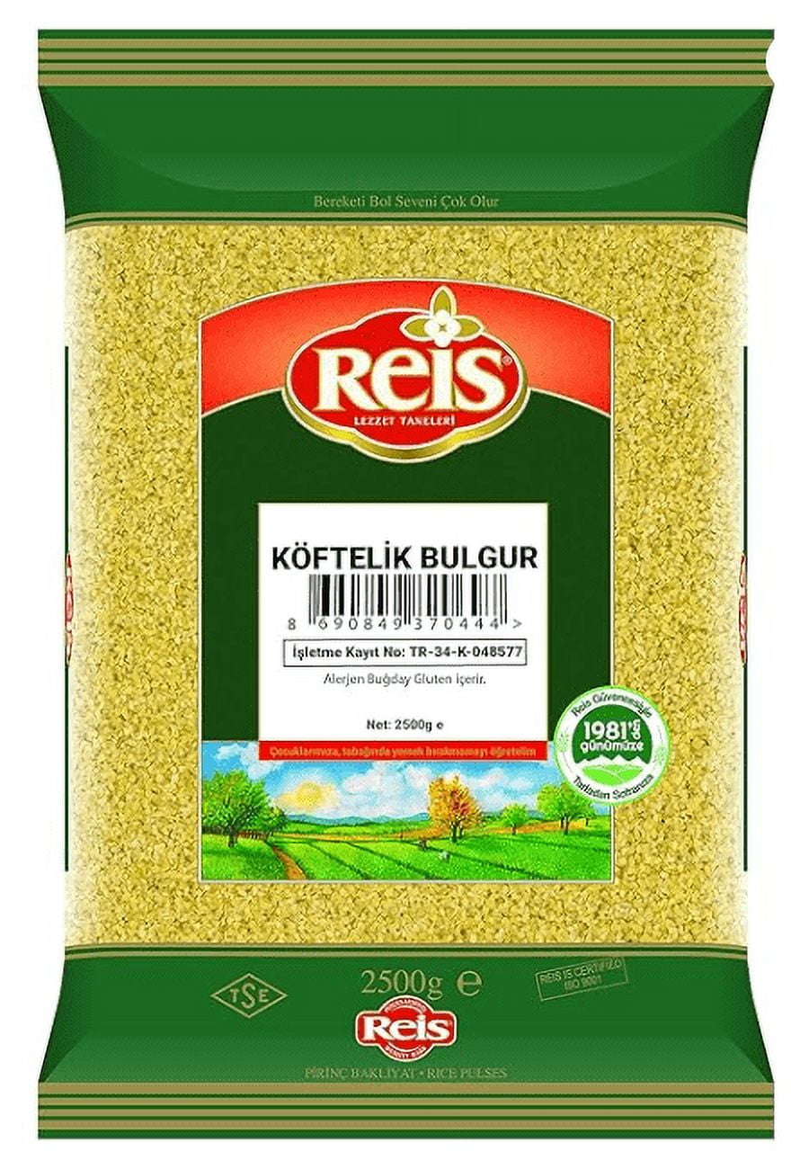 Reis Fine Bulgur (For Salads and Meatballs) 5lb 8.2oz Koftelik Bulgur ...