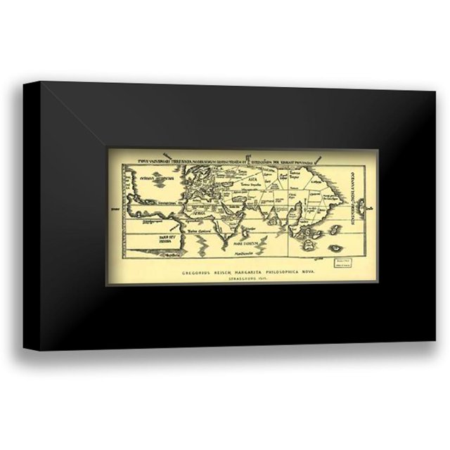 Reisch, Gregor 18x11 Black Modern Framed Museum Art Print Titled ...