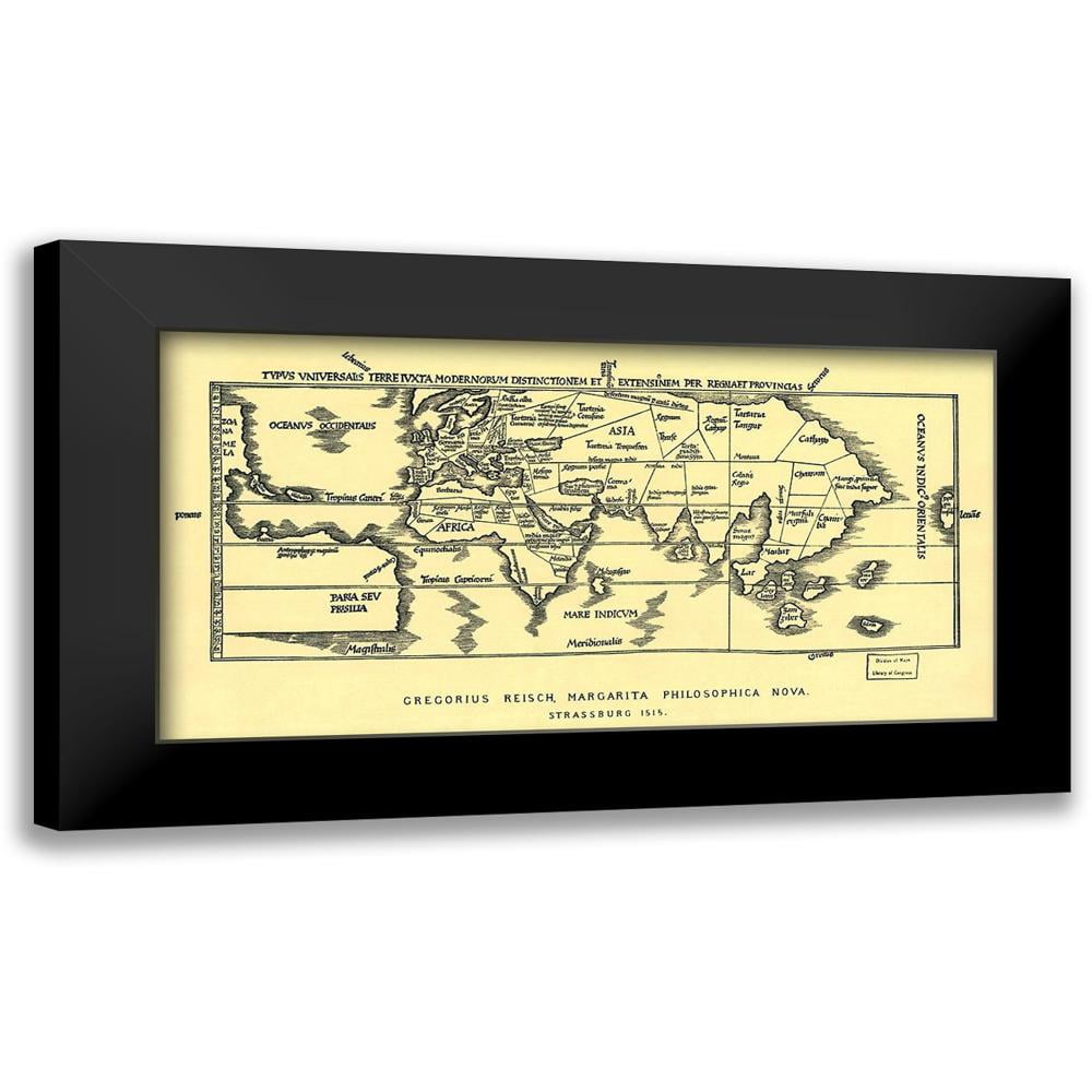 Reisch, Gregor 18x11 Black Modern Framed Museum Art Print Titled ...