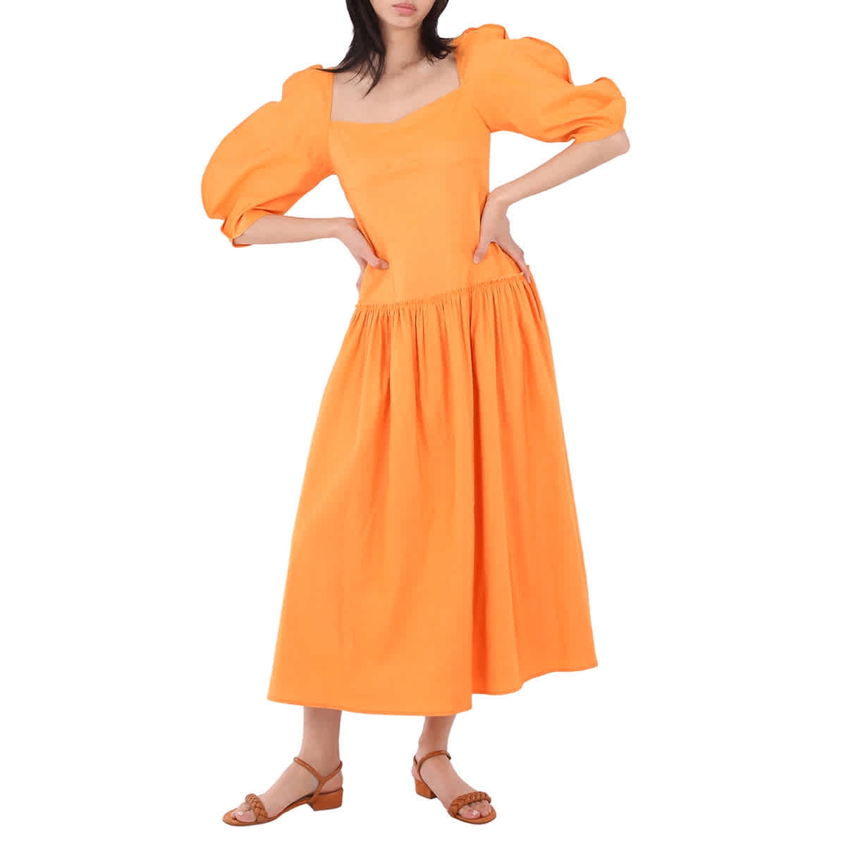 Rejina Pyo Ladies Orange Louisa Dress, Brand Size 38 (US Size 4 ...