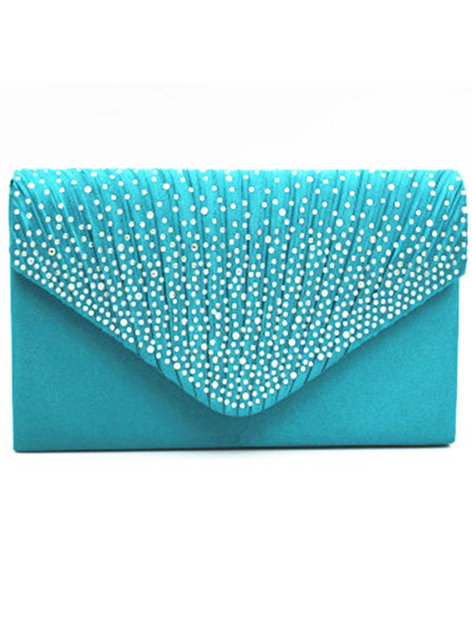 Rejlun Ladies Clutch Minaudiere Wedding Purse Evening Bags Satin ...