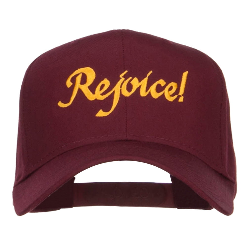 Rejoice Embroidered High Profile Cap - Maroon OSFM - Walmart.com