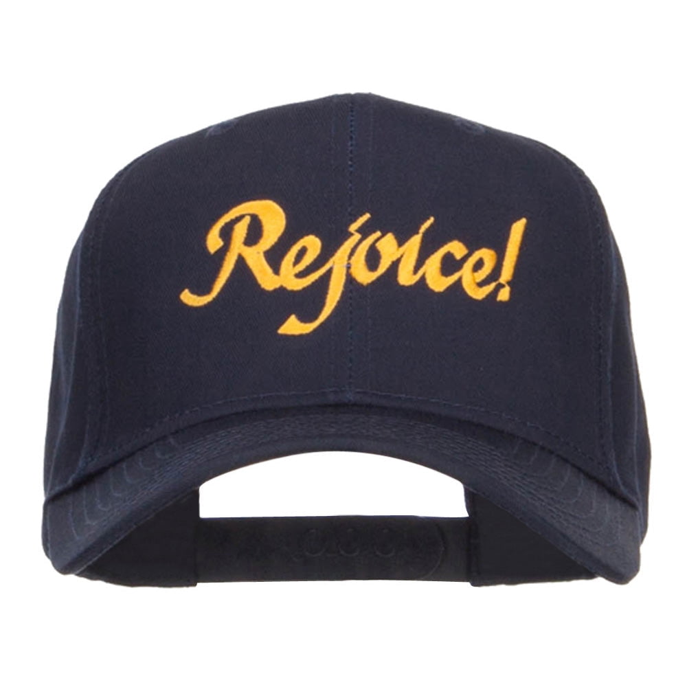 Rejoice Embroidered High Profile Cap - Navy OSFM - Walmart.com