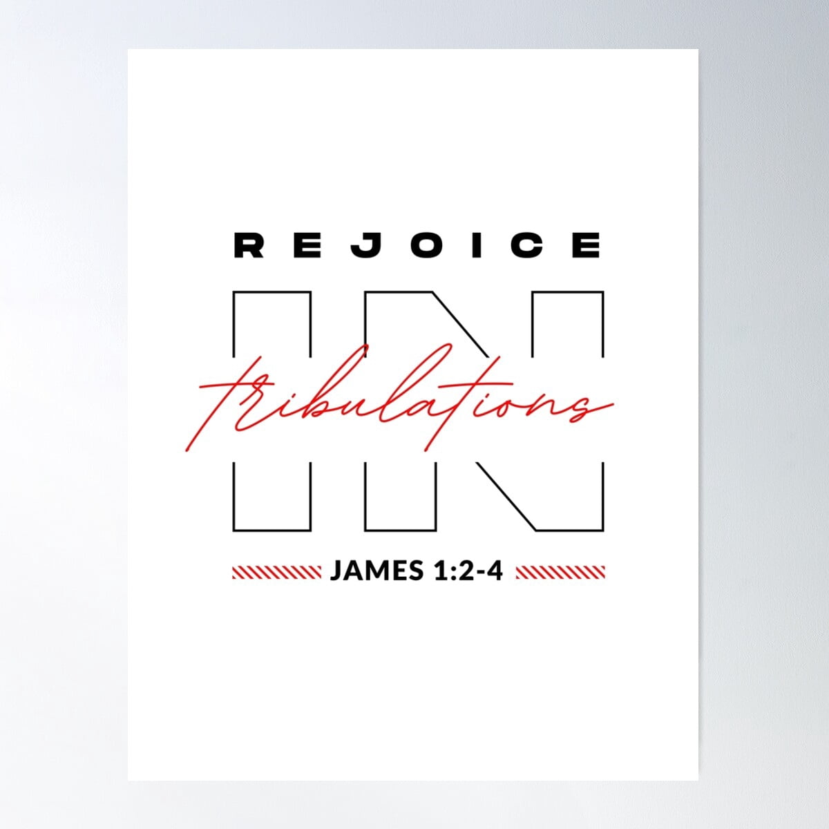 Rejoice In Tribulations: There'S An End. Poster Wall Art, Modern Wall ...