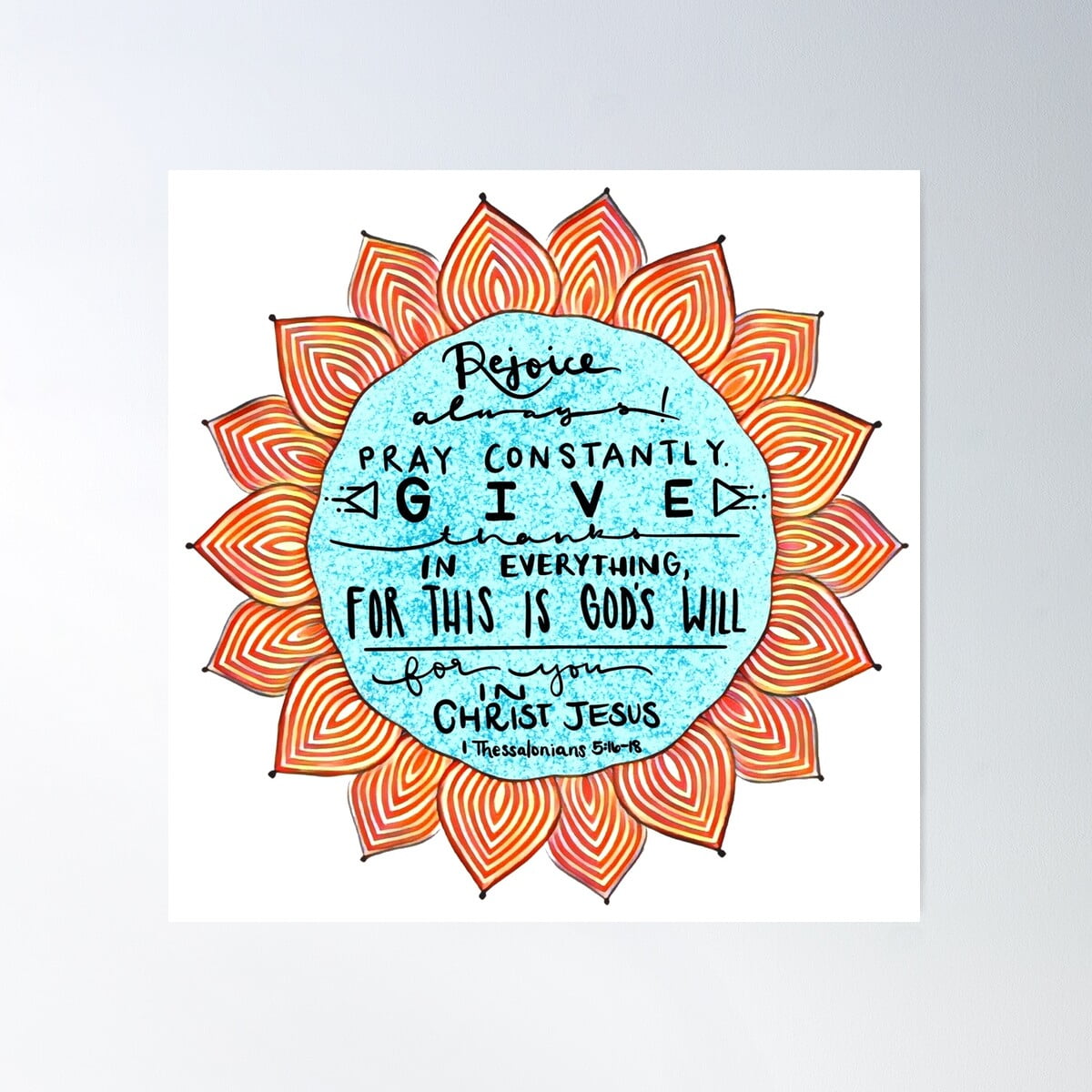 Rejoice Poster Wall Art, Modern Wall Decor For Living Room Bedroom ...