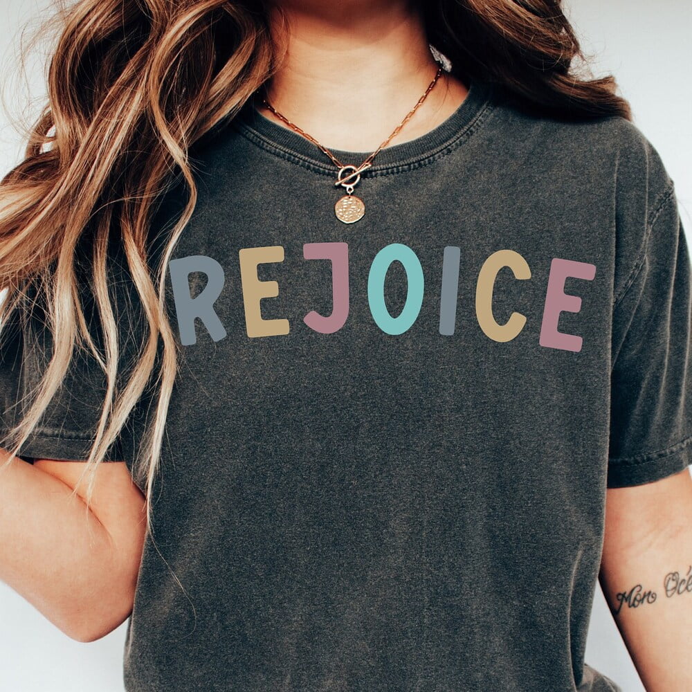 Rejoice shirt, Christian Apparel, Church Outfit, Christian Shirt ...