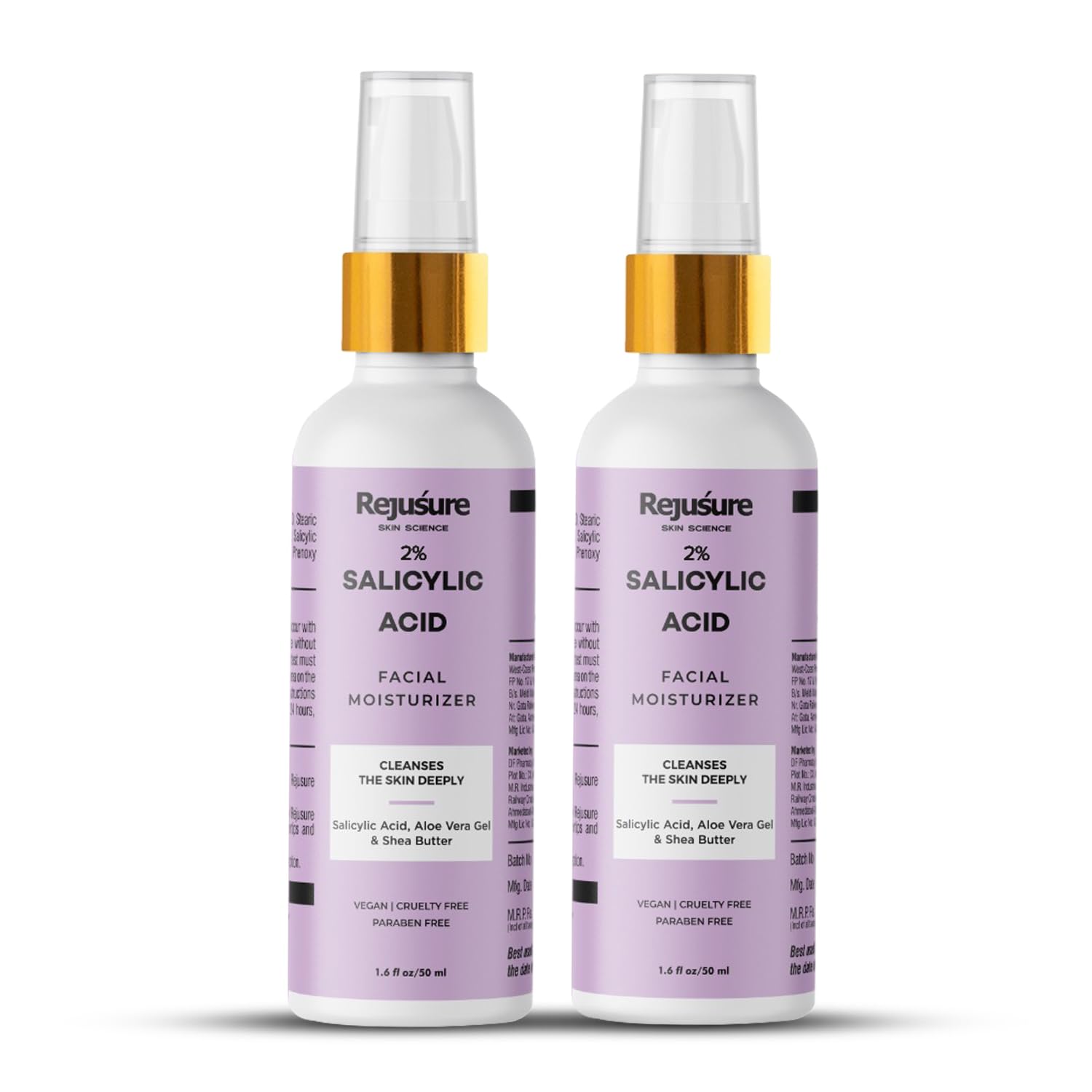 Rejusure 2% Salicylic Acid Moisturizer | Fights Breakout & Blackheads ...