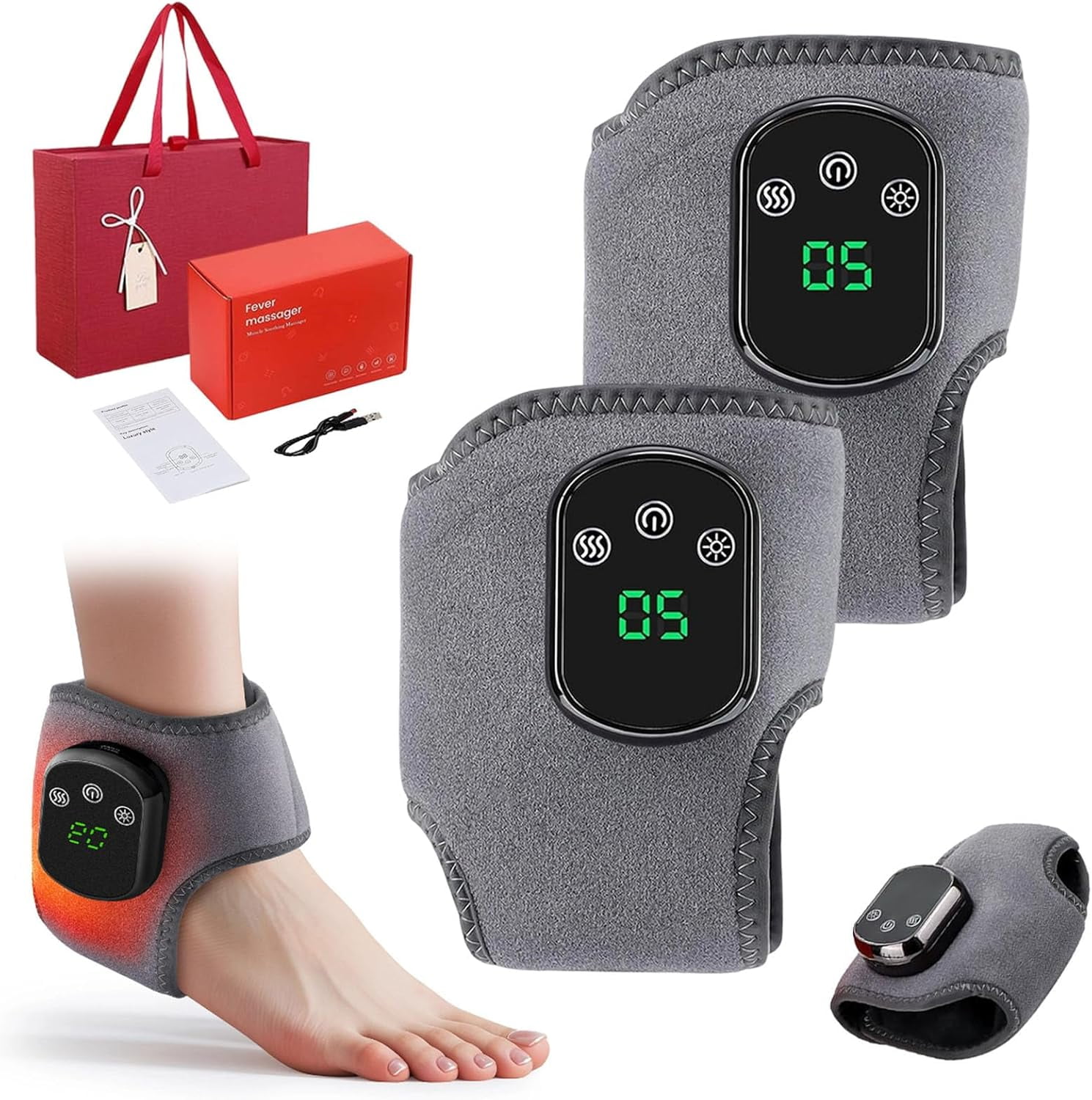 Rejuvacare Foot Massager, Portable Footrenew Massager with 3 Vibration ...