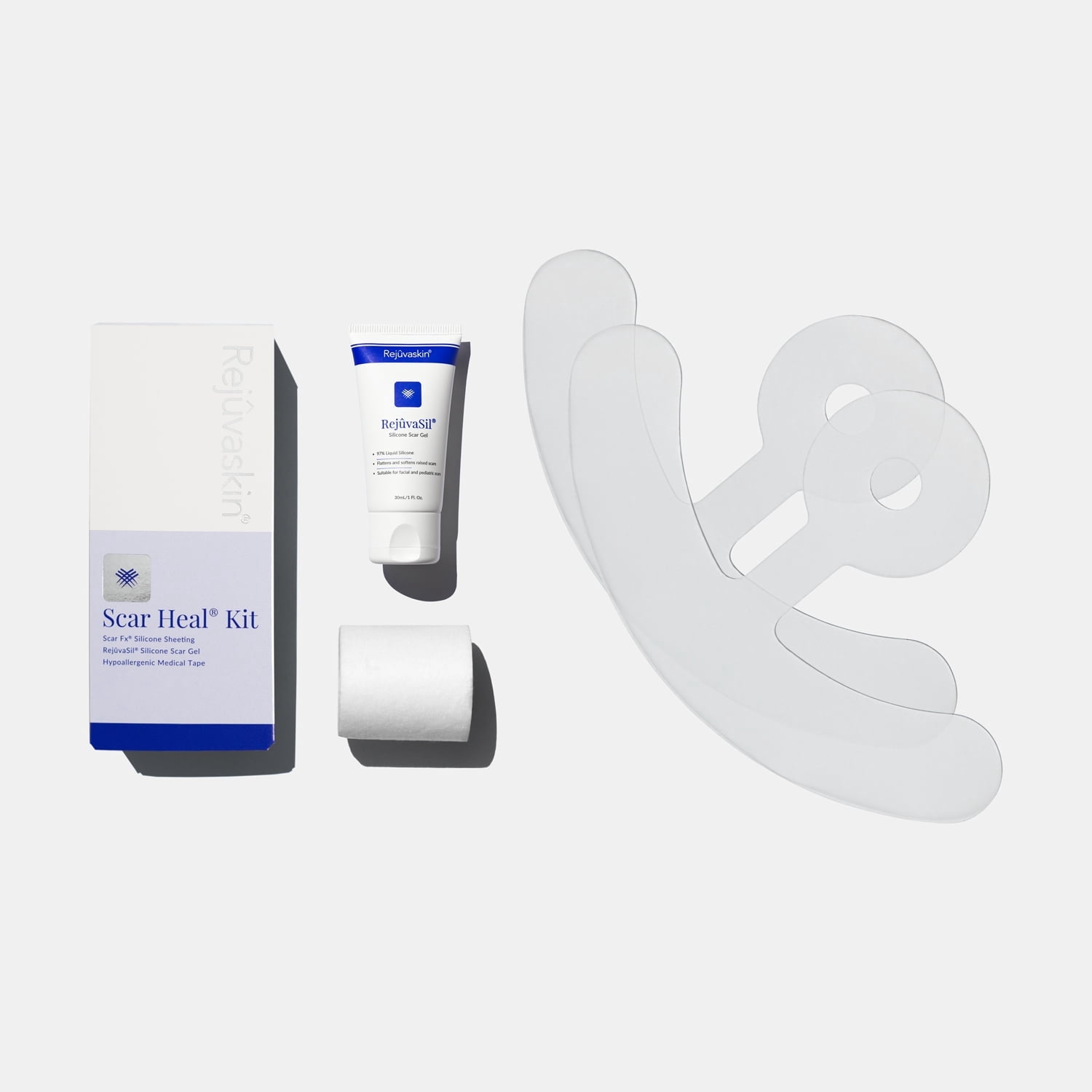 Rejuvaskin Scar Heal Kit for Breast Procedures, Silicone Anchor Sheets ...