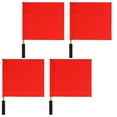 Rejuvena 4pcs Warning Signal Flags Traffic Safety Signal Flags Handheld ...