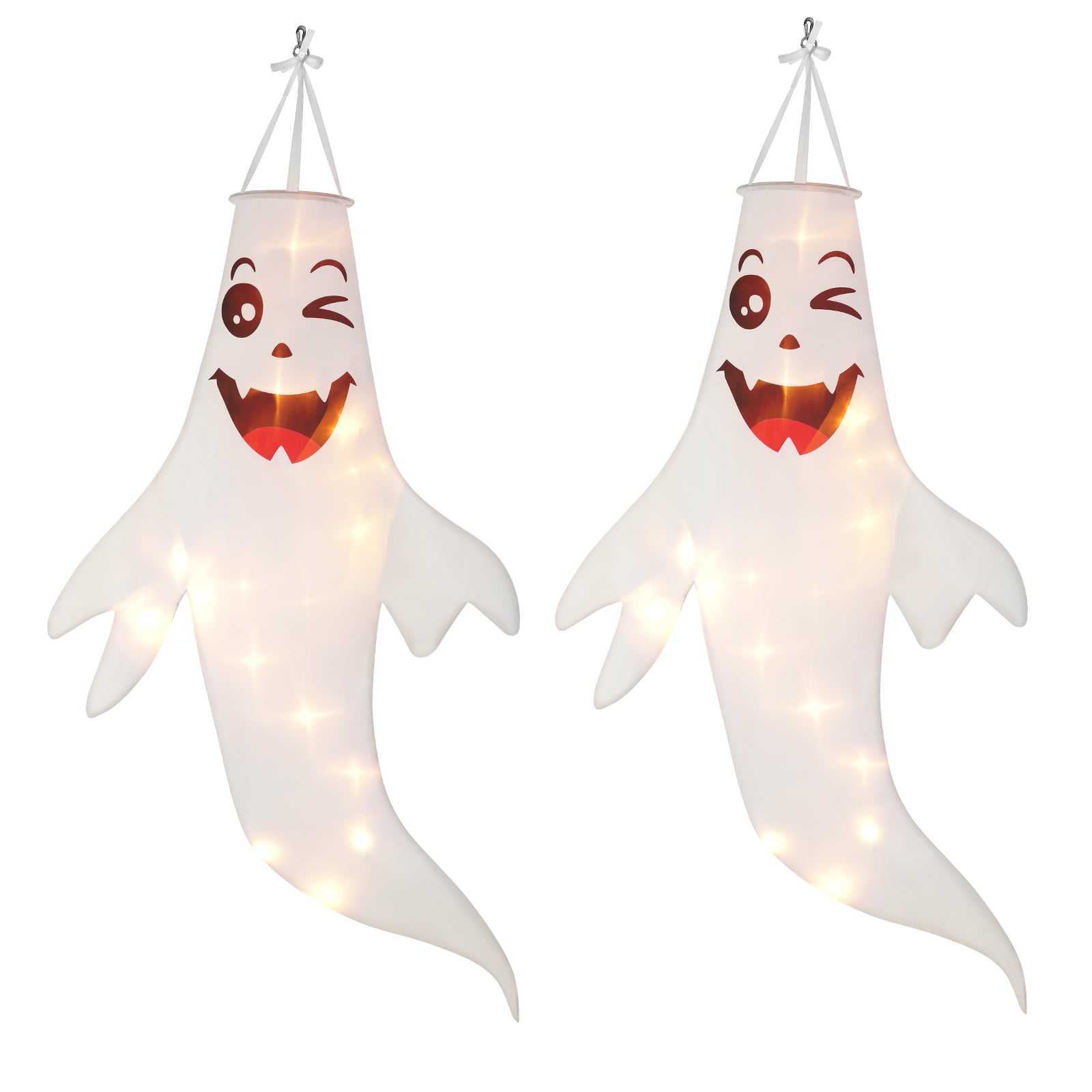 Rejuvena Ornaments Halloween Ghost Windsock Park Decorations outside ...