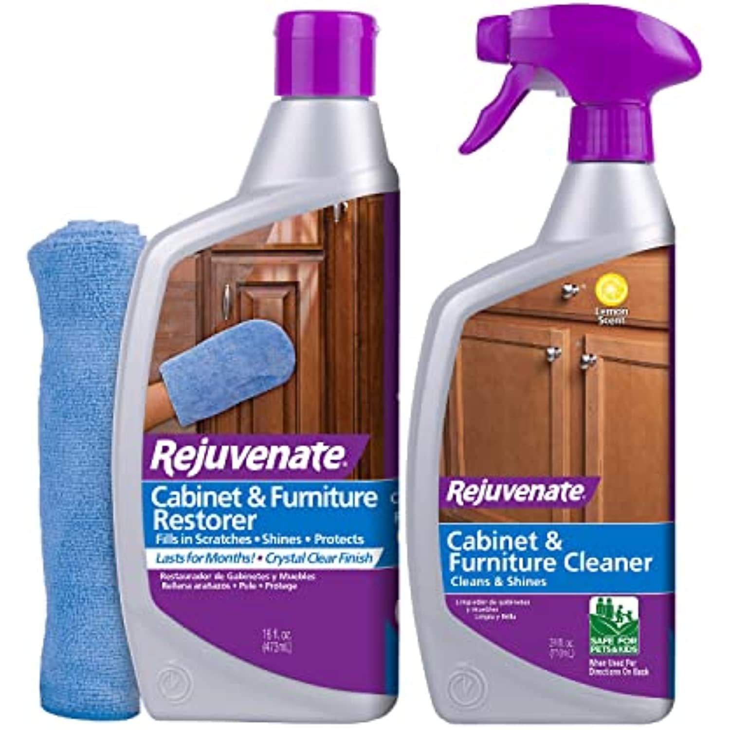 Rejuvenate Cabinet And Furniture Restorer 16Oz With Mitt & Cabinet And ...