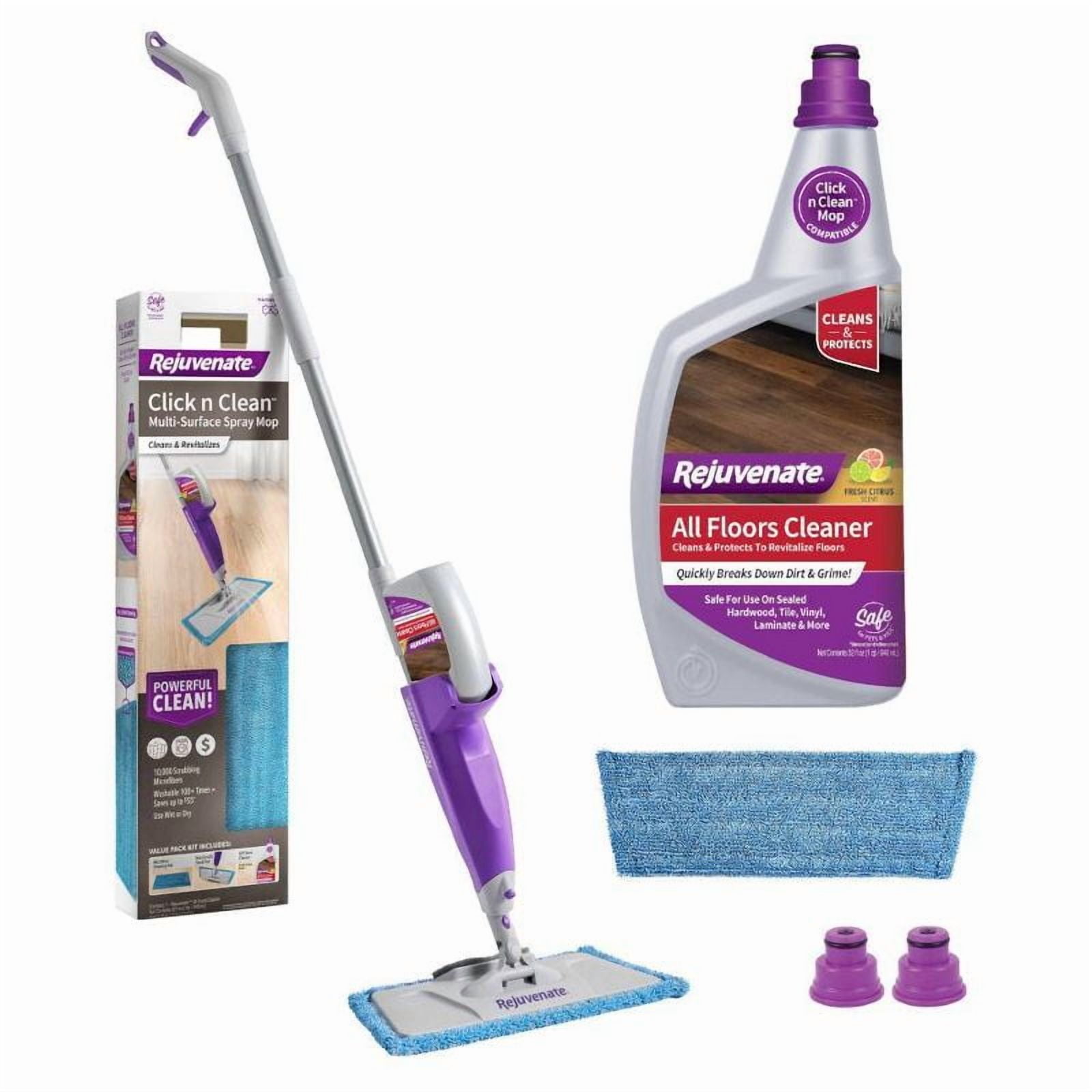 Rejuvenate Click n Clean Multi-Surface Floor Spray Mop System - Walmart.com