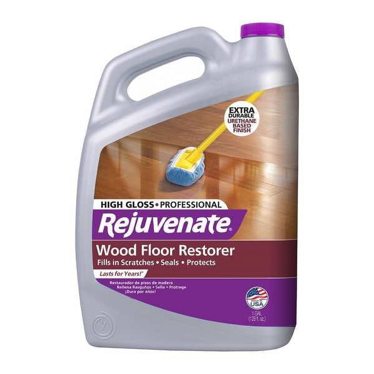 Rejuvenate High Gloss Wood Floor Restorer and Shine, 128 Fluid Ounce ...
