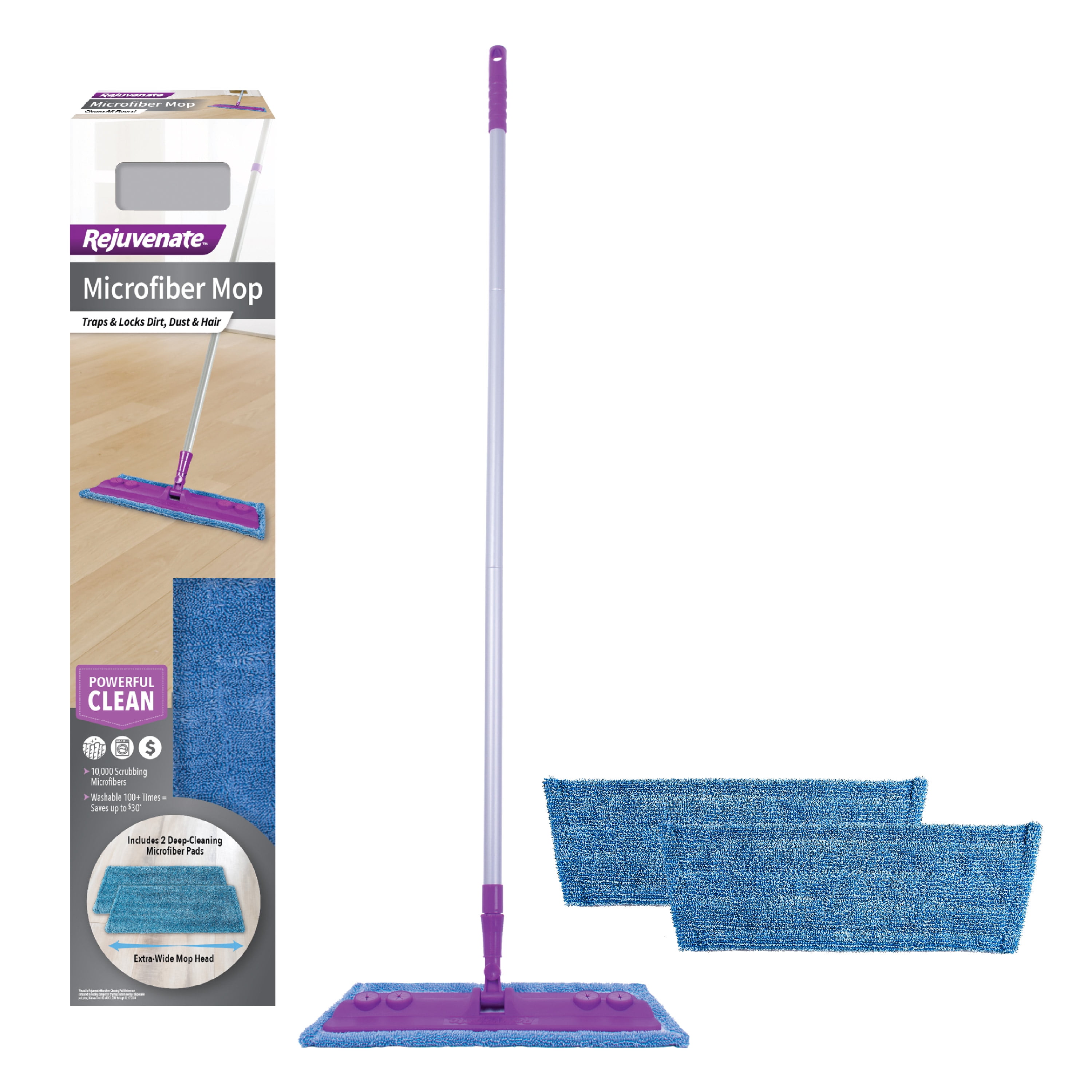 Rejuvenate Microfiber Mop Kit with Reusable Pad, 1 Count - Walmart.com