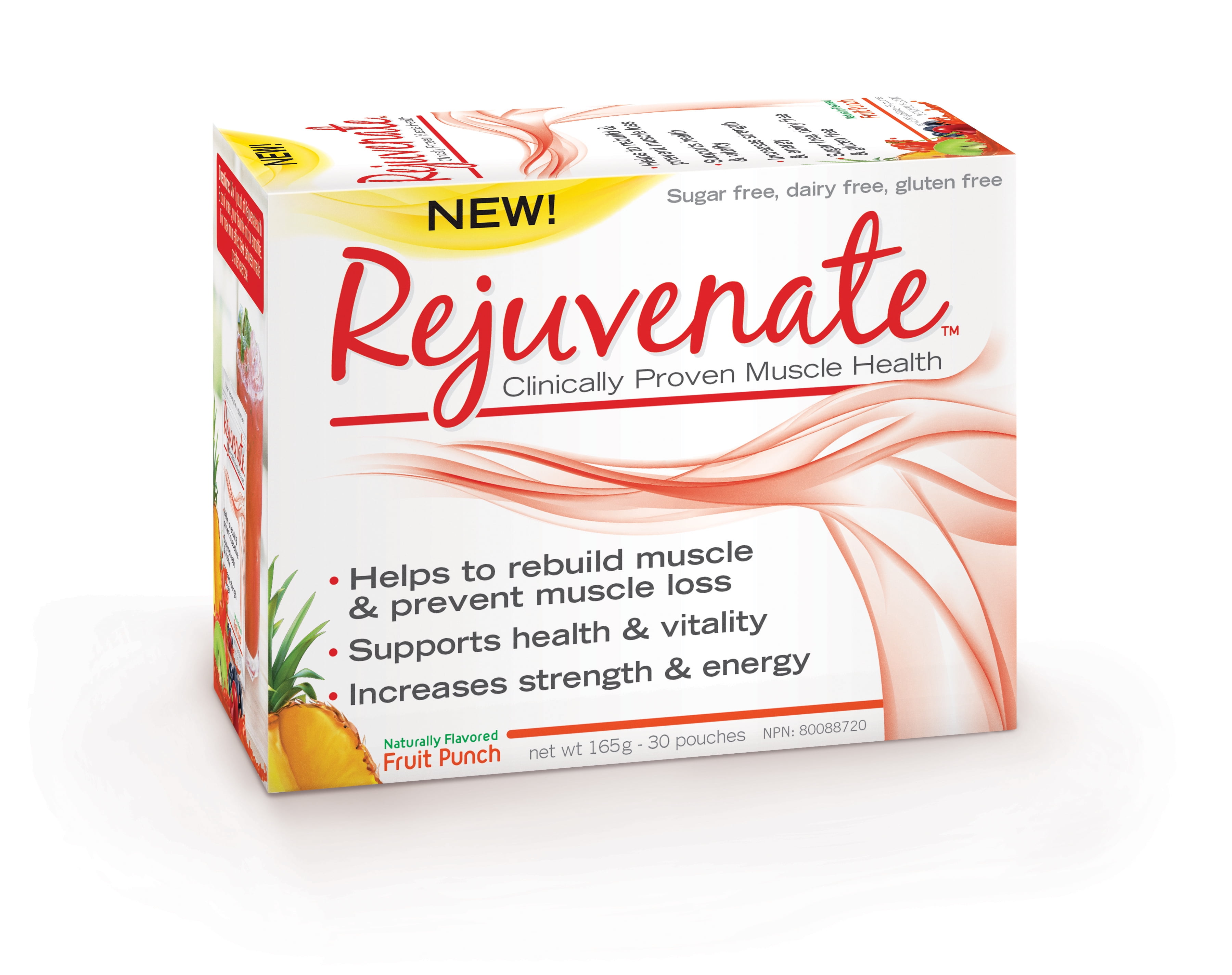 Rejuvenate Zero Sugar Muscle Health Recovery Supplement, Fruit Punch ...