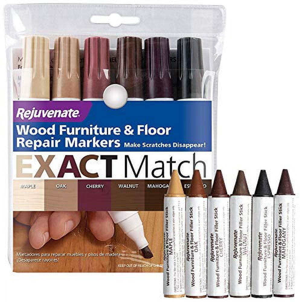 Rejuvenate New Improved Colors Wood Furniture & Floor Repair Markers ...