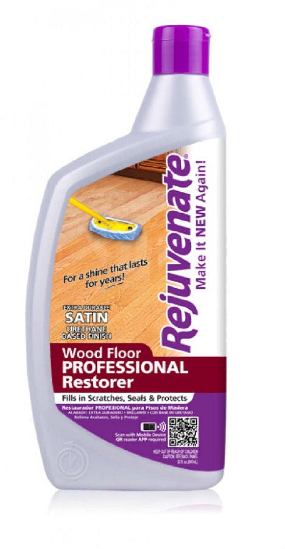 Rejuvenate RJ32PROFS Wood Floor Professional Restorer with Satin Finish ...
