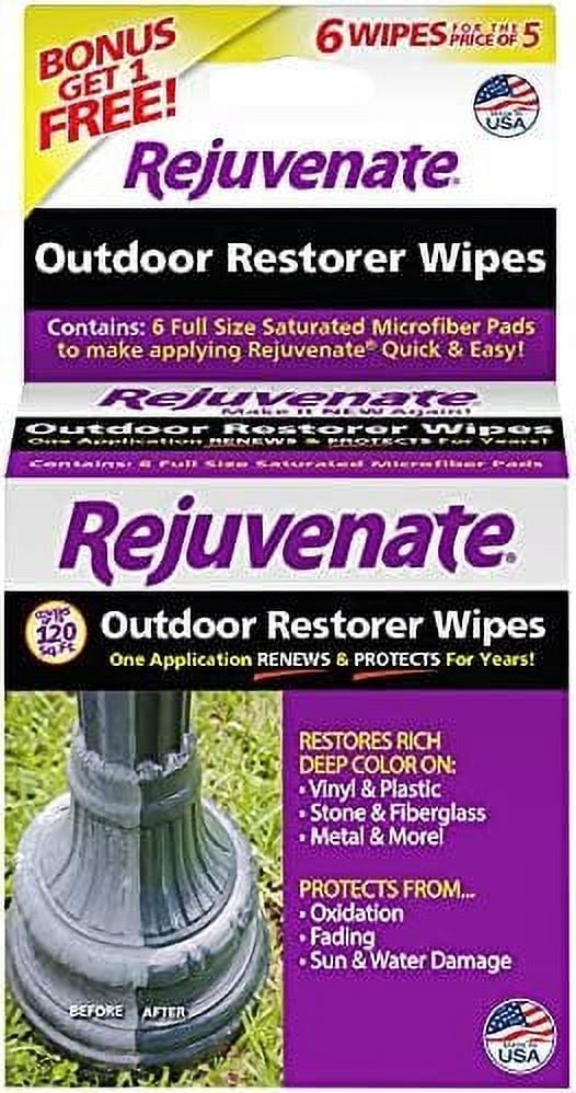 Rejuvenate Rjrestwipes6 Restorer Wipes Furniture Cleaner, 6 Wipes ...
