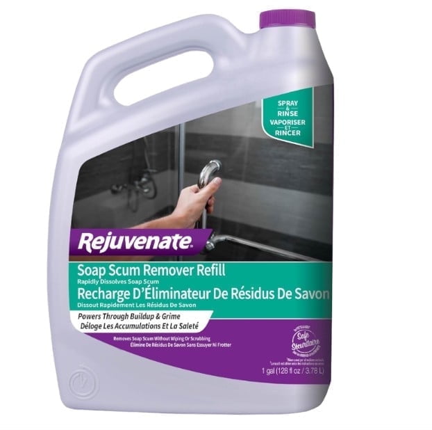 Rejuvenate Scrub Free Soap Scum Remover Cleaning Formula, 128 Oz ...