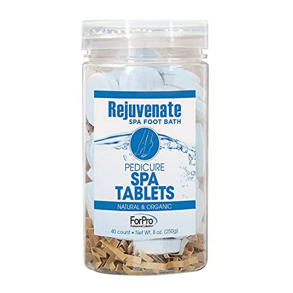 Rejuvenate Spa Foot Bath Pedicure Spa Tablets, Organic Foot Soak Tablets for Softening Skin ...
