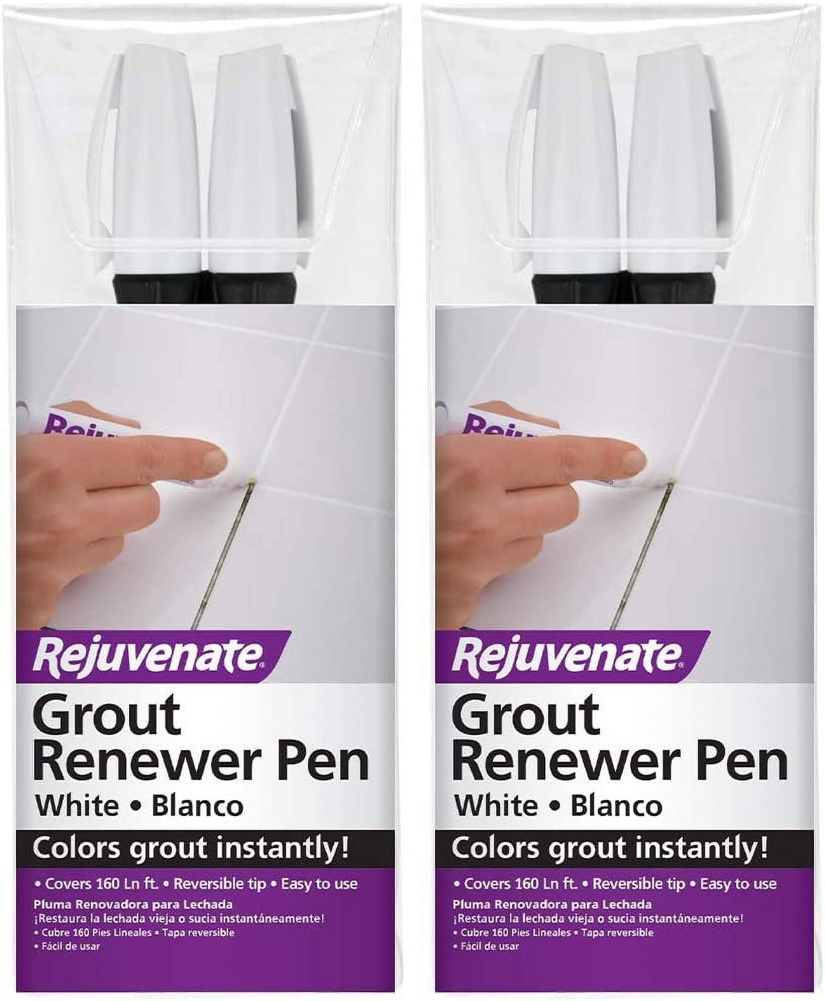 Rejuvenate White Grout Marker Pens, Restore Stained Bathroom and ...