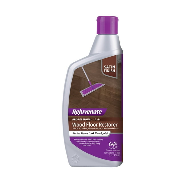 Rejuvenate Professional Wood Floor Restorer, Matte Satin Finish, 16 ...