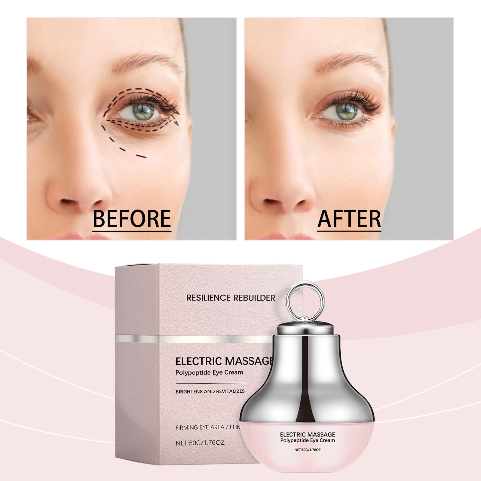 Rejuvenating Vibrating Eye Cream - 50g (1.76oz) Anti-Aging Formula ...