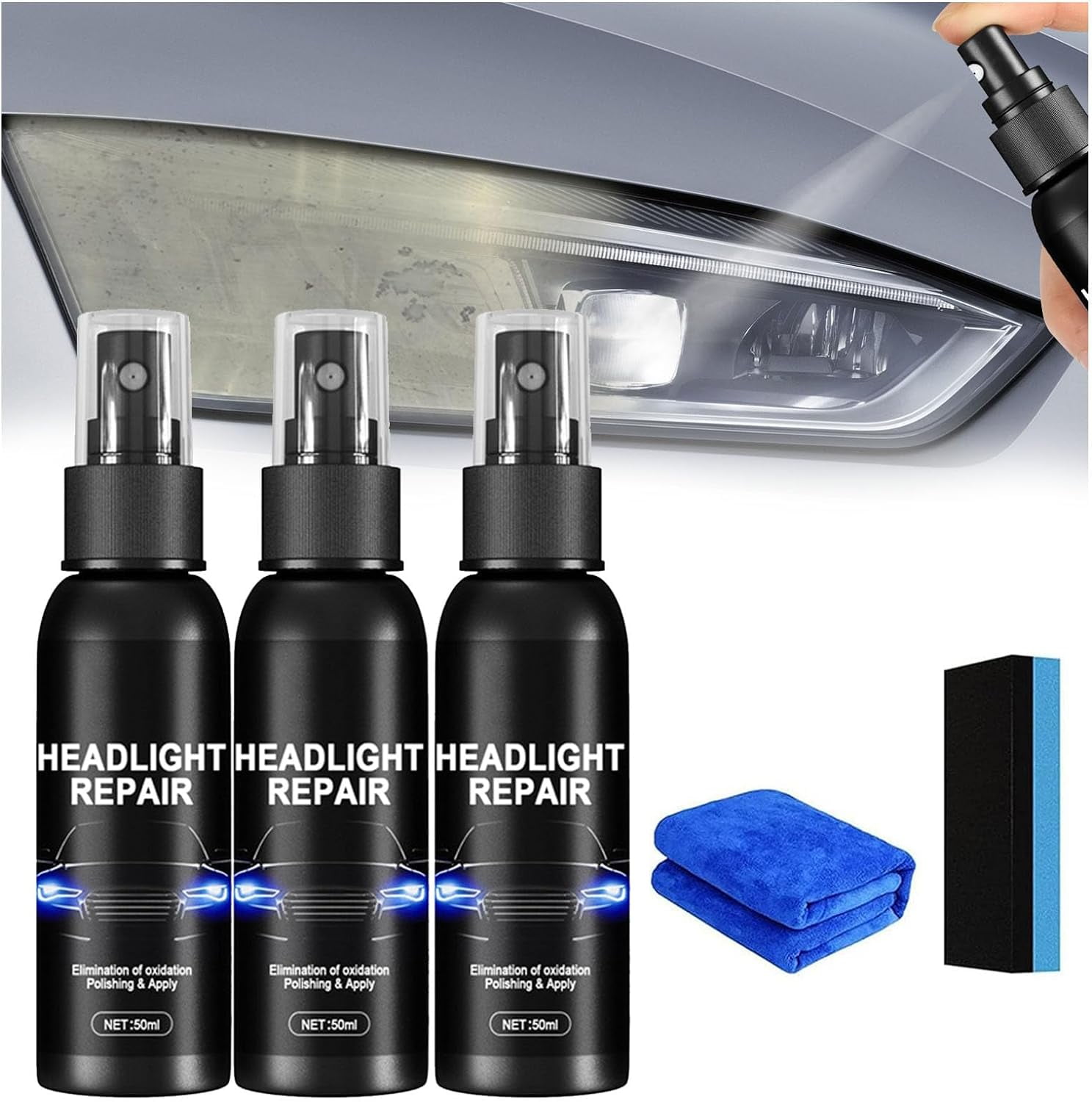 Rejuvenation Scratch Removal Spray for Car Headlight,Headlight ...