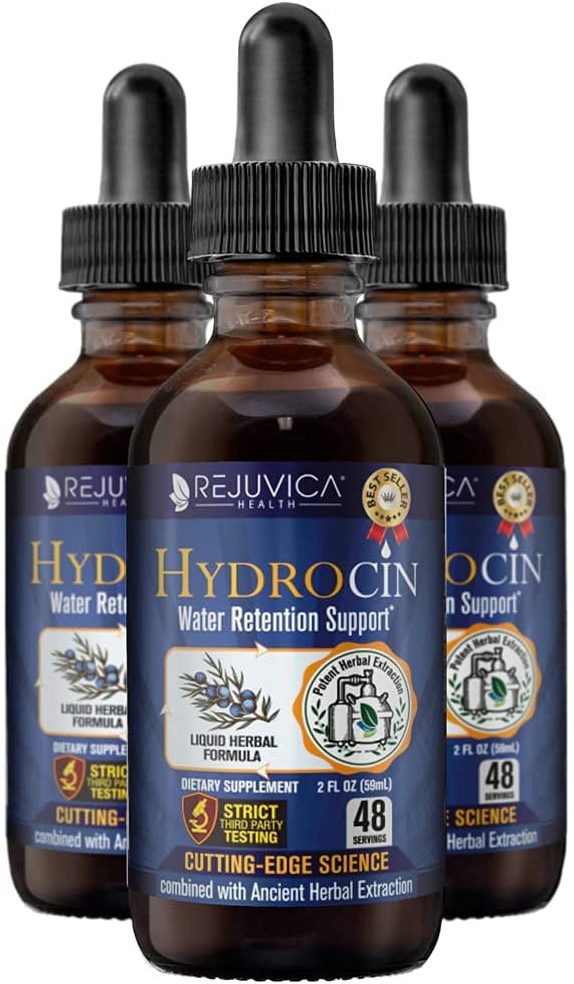 Hydrocin - 3-Pack Advanced Retention Support Supplement for Health ...