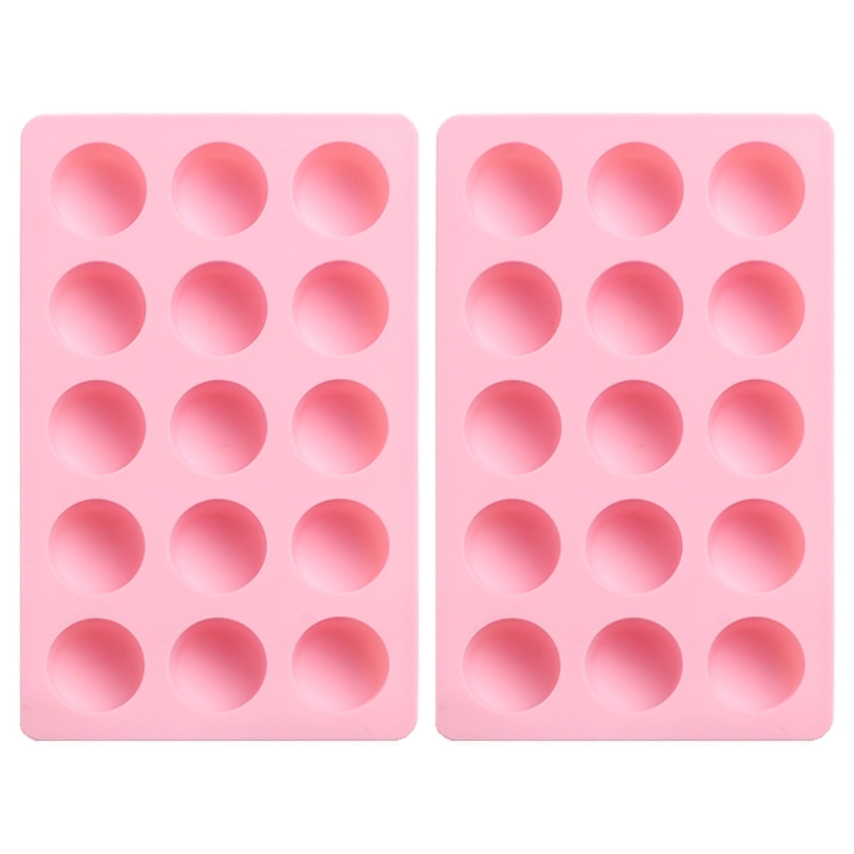 Rekidool 30 Cavities Round Shape Candy & Chocolate Silicone Mold Set ...