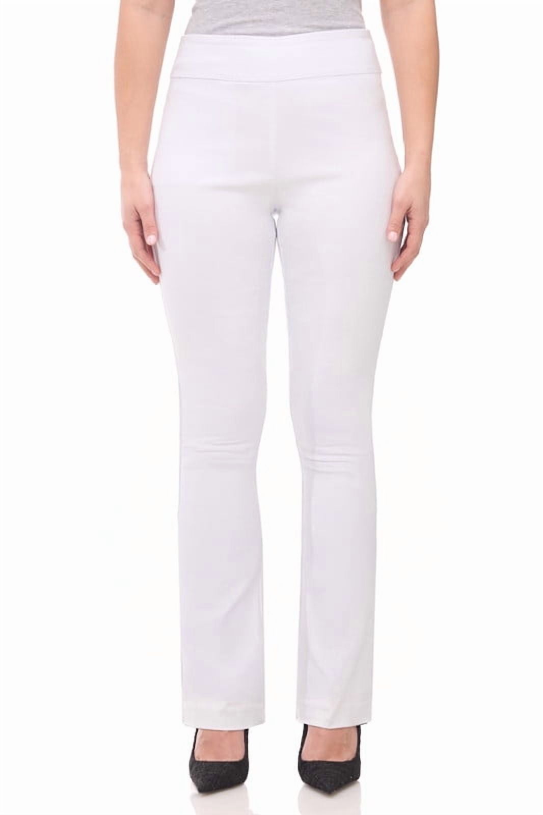 Rekkuna Women's Pull-On Stretchy Comfort Straight Leg Pant with Hidden ...