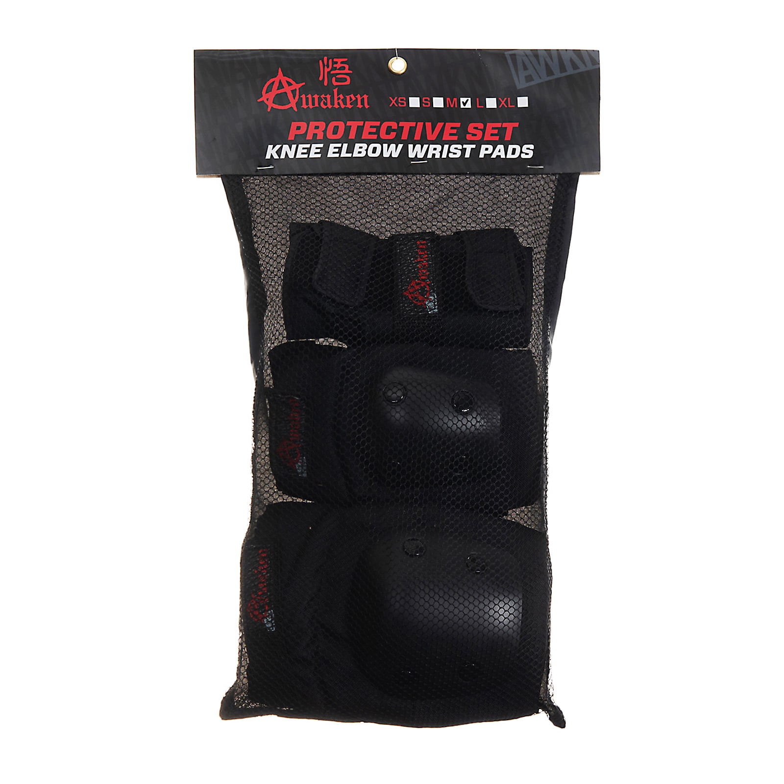 Rekon 3-in-1 Knee, Elbow, and Wrist Protective Gear Set (Large ...