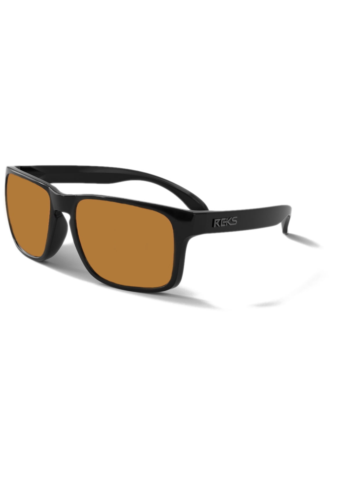 Reks Optics Sport Golf Sunglasses, Black Frame/Amber Lens - - Walmart.com