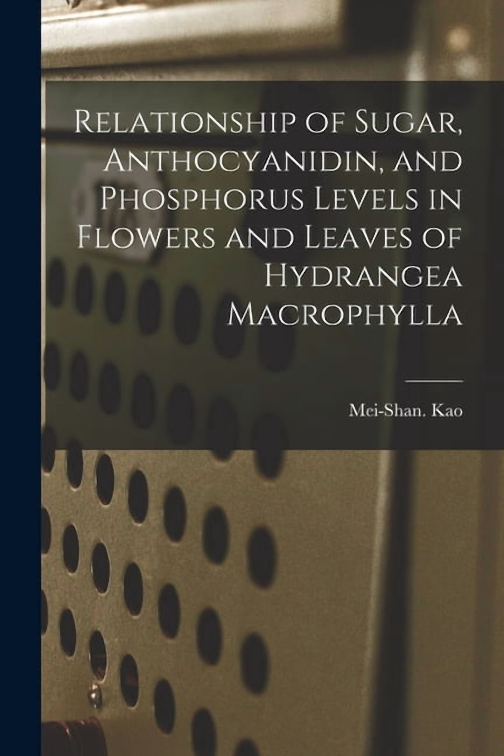 Relationship of Sugar, Anthocyanidin, and Phosphorus Levels in Flowers ...