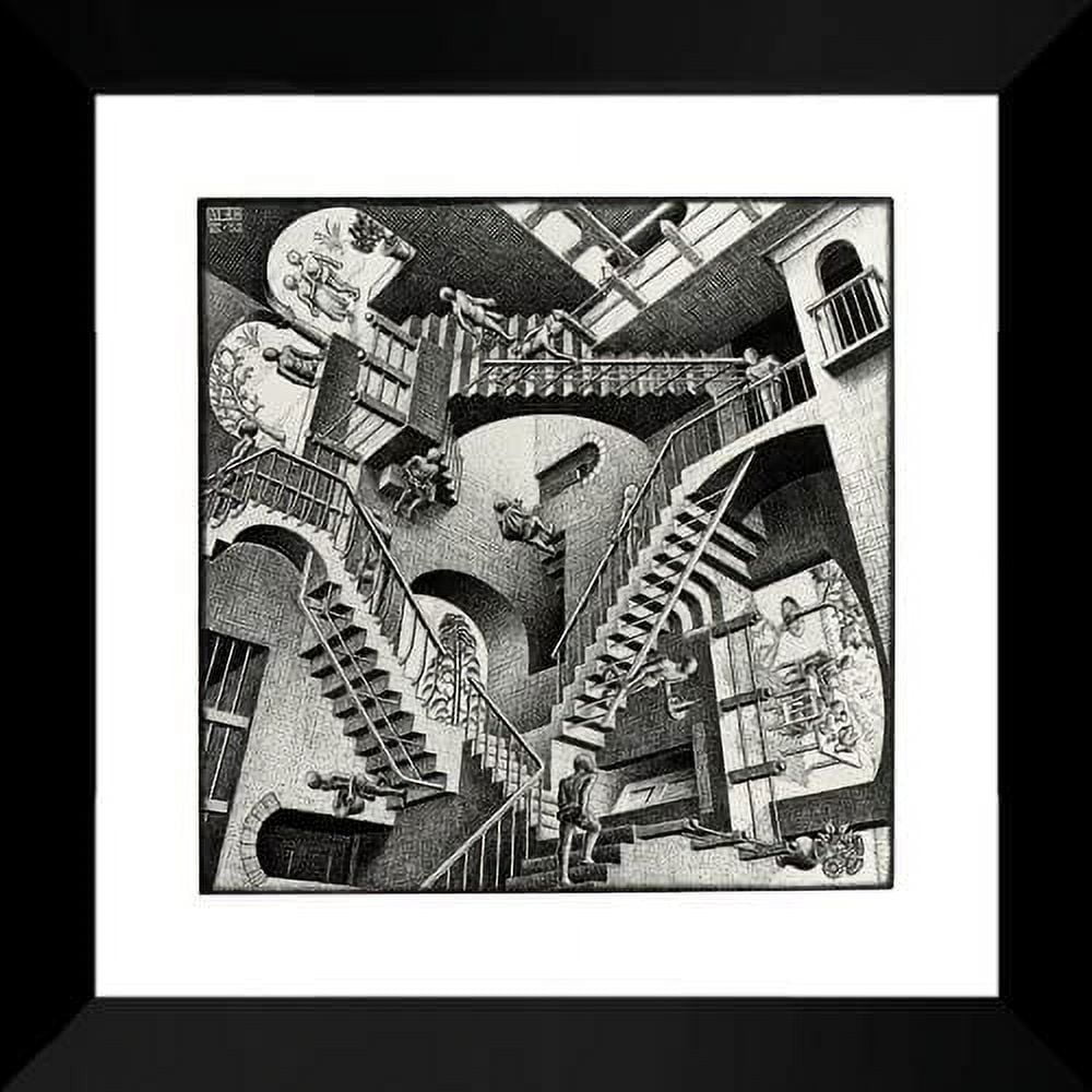 Relativity 20x20 Framed Art Print by M.C. Escher - Walmart.com